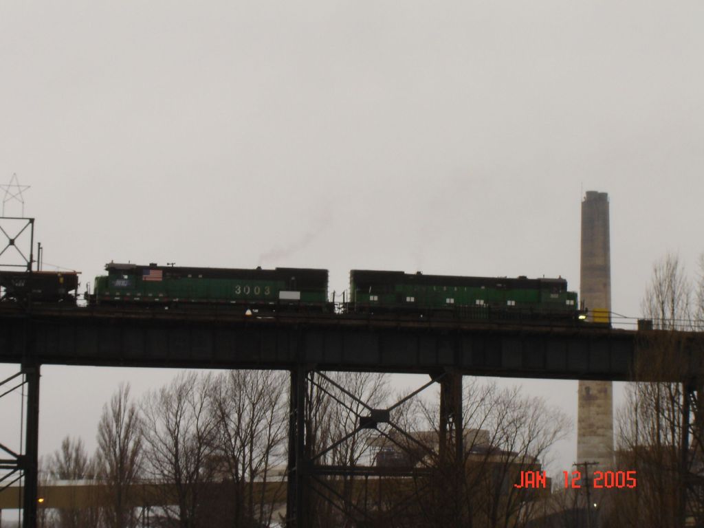 LS&I engine # 3052 & # 3003 AT THE LS&I ORE DOCK